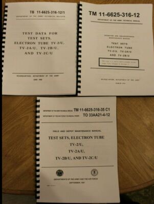 TV-2 TUBE TESTER MANUALS SET OF 3 | eBay