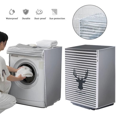 Universal Washing Machine Protection Cover PEVA Household Dust Cloth ...
