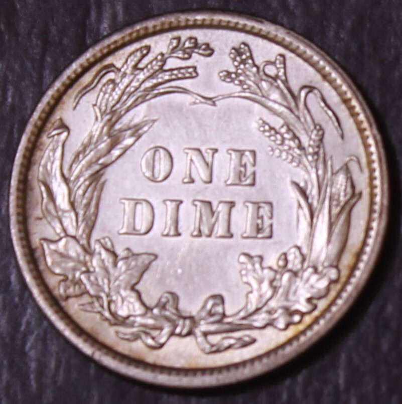 1908 Barber Dime Choice AU Lightly Cleaned Bargain Bin ............Lot ...