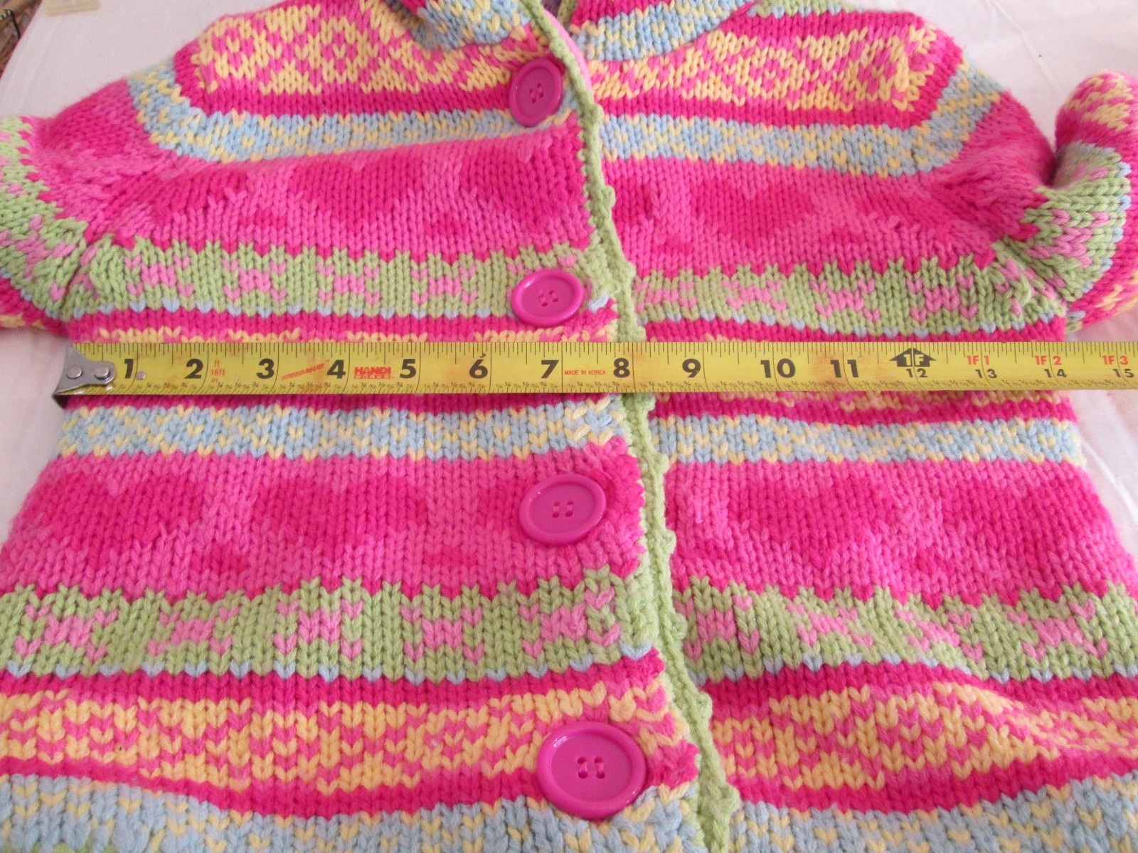 Feu Follit Hooded Knit Winter Jacket Youth Girls Coat Size- 5 | eBay