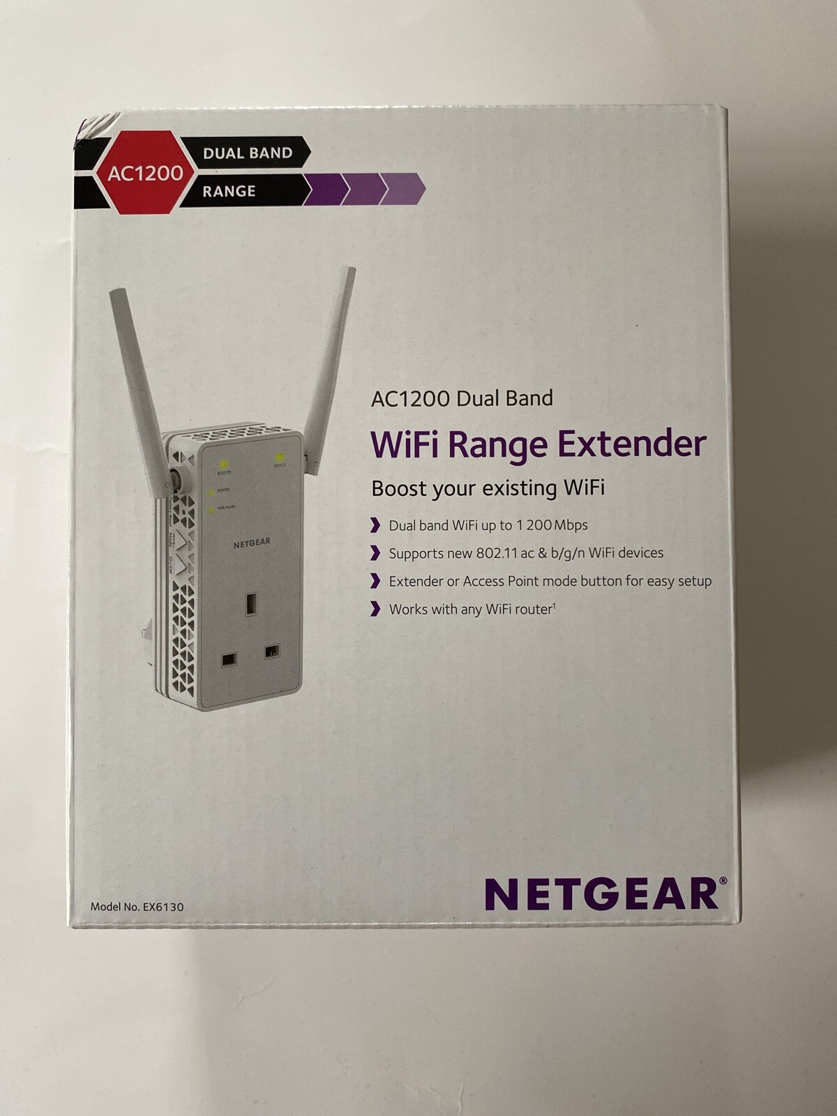 NETGEAR EX6130 AC1200 Dual Band Wi-Fi Range Extender for sale online | eBay