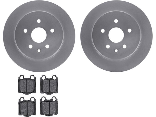 For 1998-2005 Lexus GS300 Brake Pad and Rotor Kit Rear Dynamic Friction ...