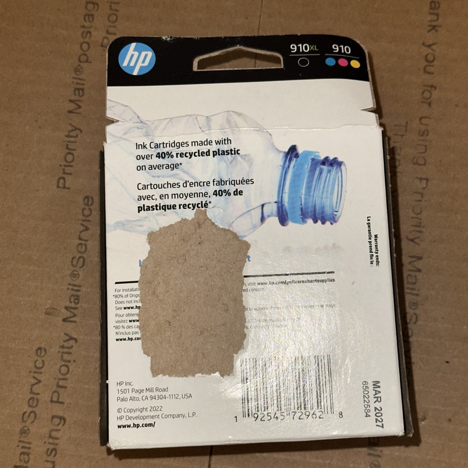 NEW FRESH HP 910XL Black & 910 Color Ink Combo 4Pack EXPIRES 2026 ...