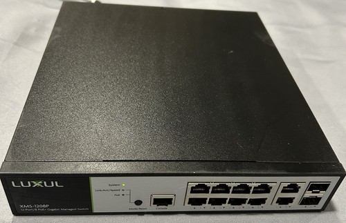 Luxul XMS-1208p 12 port Gigibit Switch | eBay