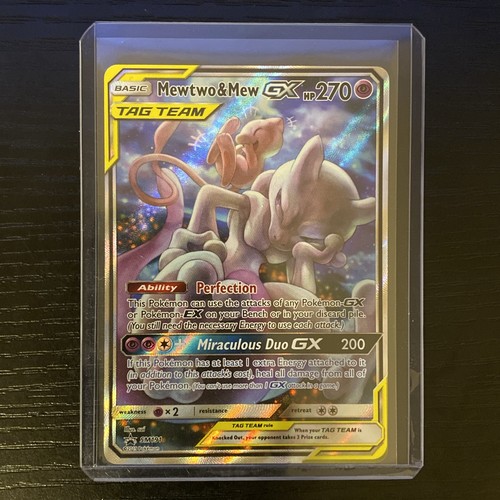 Mewtwo & Mew GX SM191 Power Partnership Tin Promo Tag Team Alternate ...