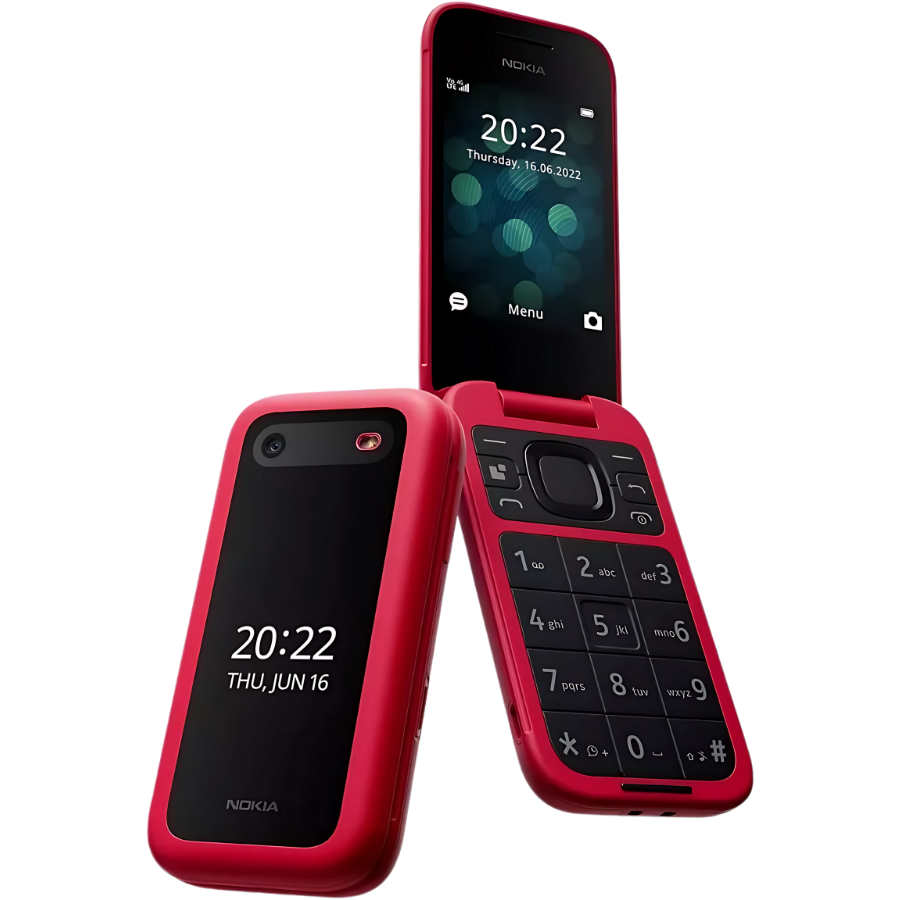GENUINE Nokia 2660 Flip 4G Unlocked Dual Sim 4G version BIG BUTTONS All ...