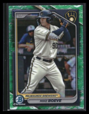 2024 Bowman Baseball Chrome Mike Boeve Lunar Glow Refractor | eBay