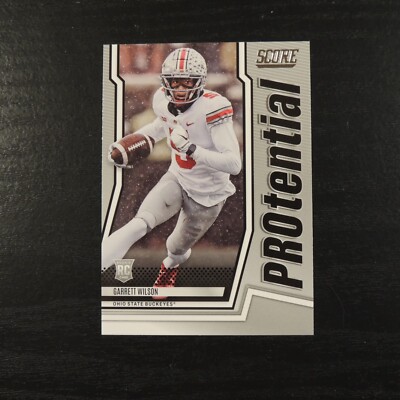 2022 Garrett Wilson Rookie Card Panini Protential Card Panini Score #P ...