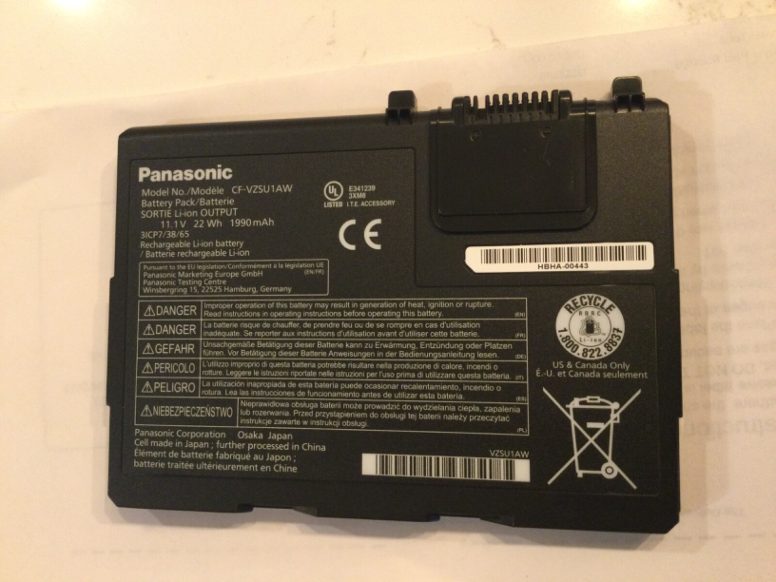 Great Panasonic 100% GENUINE Factory Battery for Toughbook CF-33 - CF ...