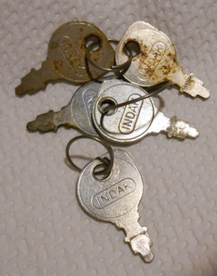 Lot 5 Original INDAK Mower Ignition Keys John Deere Craftsman Husqvarna ...