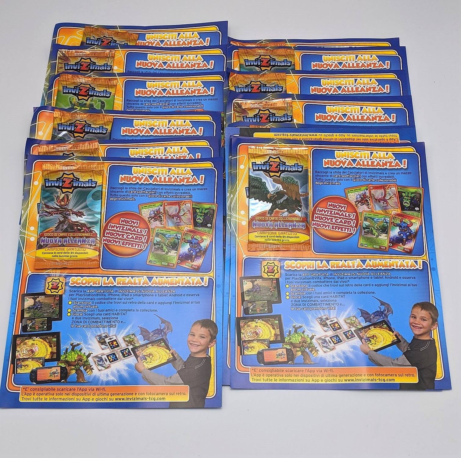 Invizimals cards lotto 50 bustine versione omaggio Panini stickers ...