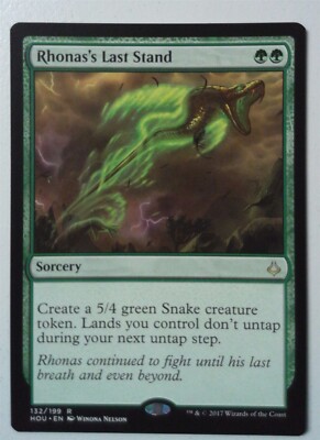 Rhonas's Last Stand *Rare* Magic MtG x1 Hour of Devastation SP | eBay