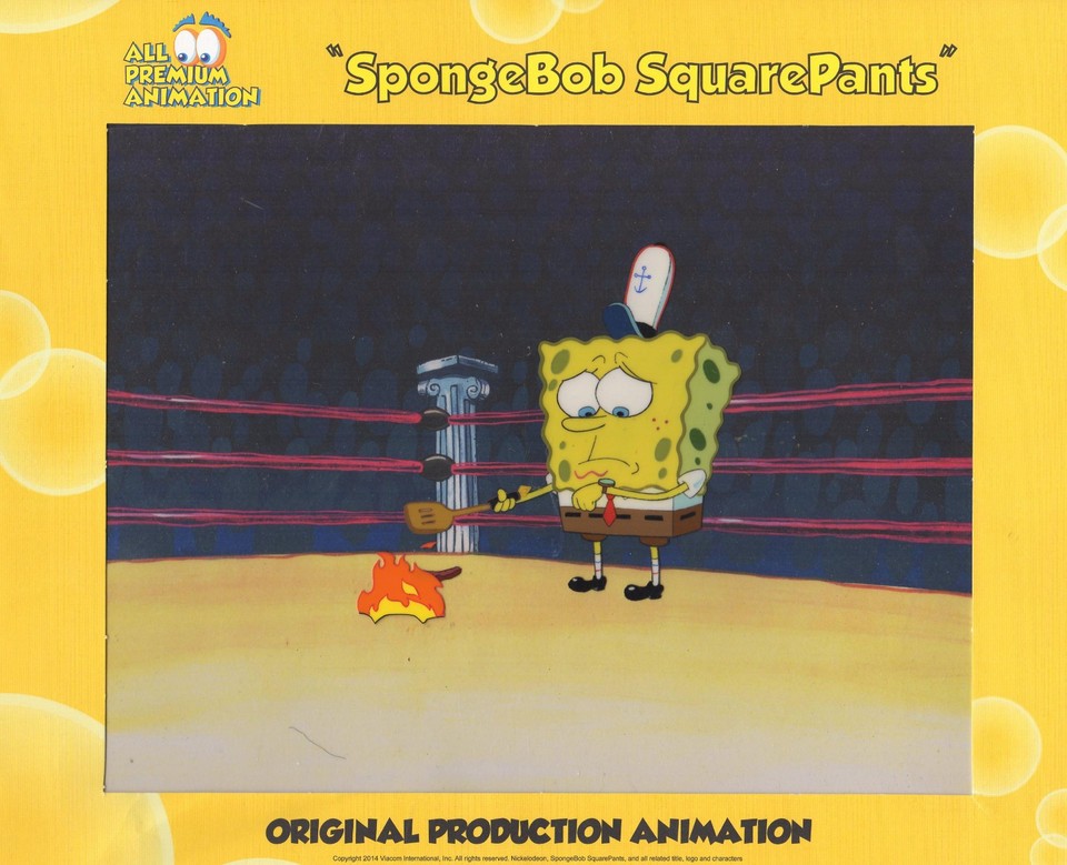 WOW 5 CELS ! "THE VERY BEST"! Spongebob Prod CEL #5648 "NEPTUNES ...