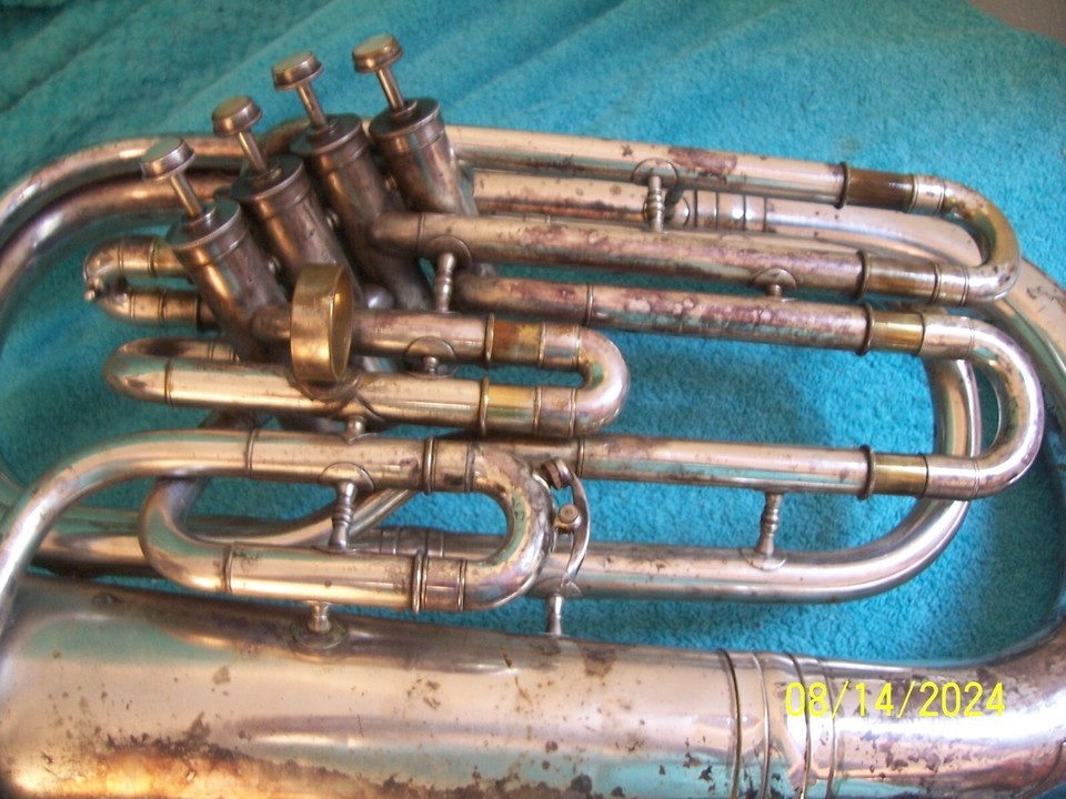 Conn 4 valve Euphonium baritone in used condition with original case ...