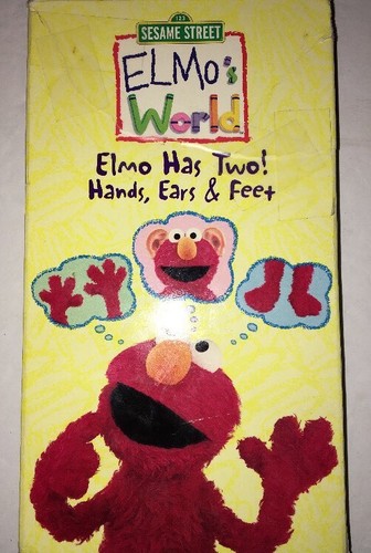 Elmo's World VHS Elmo Has Two Hands Ears & Feet-SESAME STREET-RARE ...
