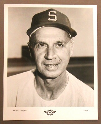 1969 FRANK CROSETTI SEATTLE PILOTS original 8x10 baseball Publicity ...