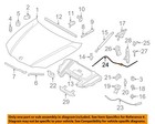 BMW OEM 07-15 1 Series M Hood Hood Components-Release Cable 51237201904 ...