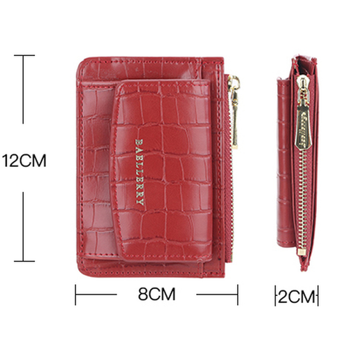 Mini Small Wallet Leather Credit ID Card Holder Short Purse Wallet ...