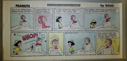 Lot of 51 Vintage PEANUTS Sunday Comics Strips Dec 1/2/66 thru 12/25/66 ...