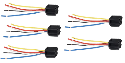 12 Volt Copper Automotive Marine Relay 5 Wire Harness Socket (Sockets ...