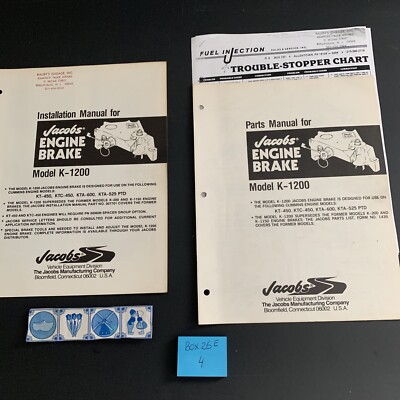 Jacobs Engine Brake Installation + Pats Manual + Trouble Model K-1200 ...