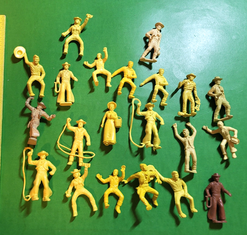 NICE LOT OF VINTAGE MARX 60mm RANCH AND TOWN COWBOYS.......... | eBay