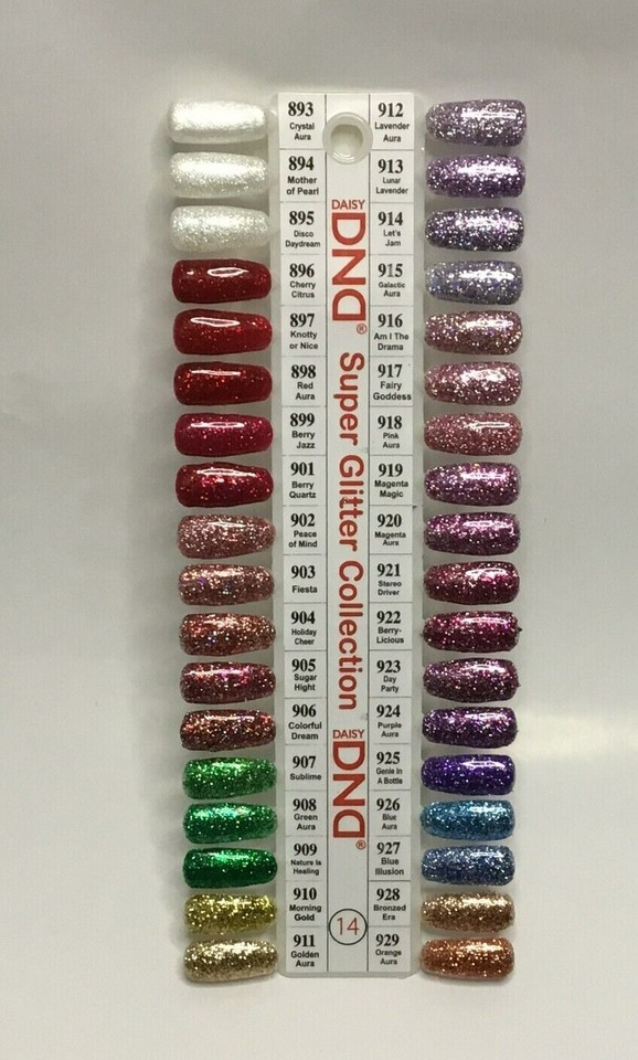 DC&DND Daisy Color Chart Gel Polish Color Sample Chart Palette Display ...