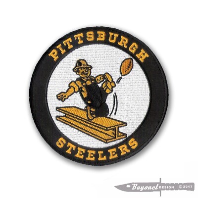 Old School Pittsburgh embroidered patch - Wax Backed - 4 3/4 ...
