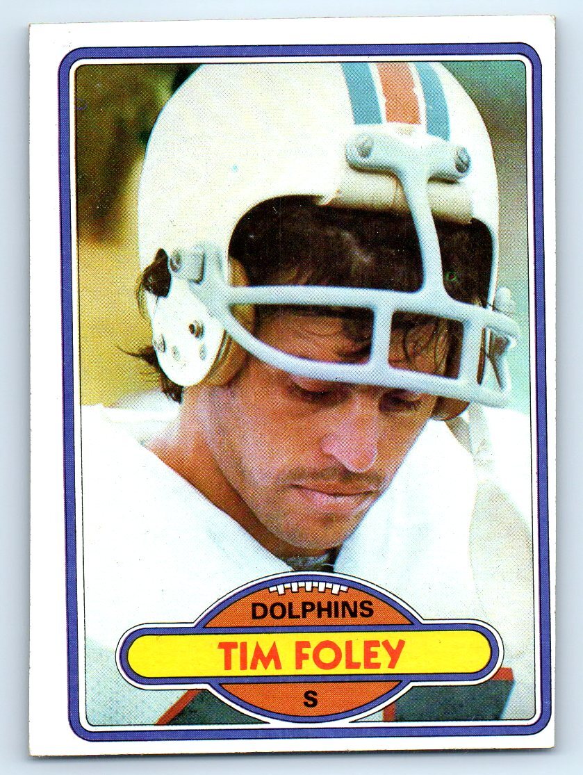 1980 Topps #221 Tim Foley Miami Dolphins | eBay