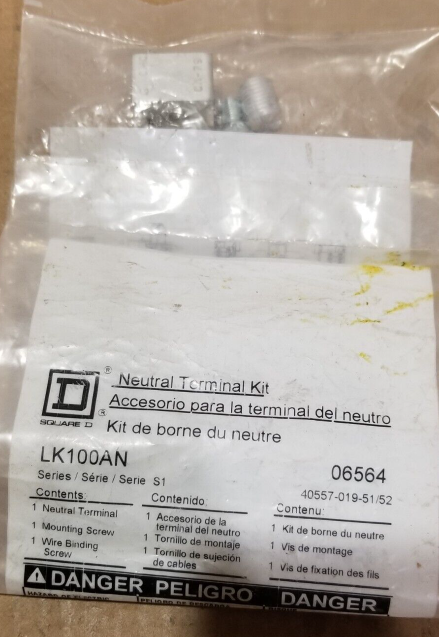 NEW Square D LK100AN Neutral Terminal Kit | eBay
