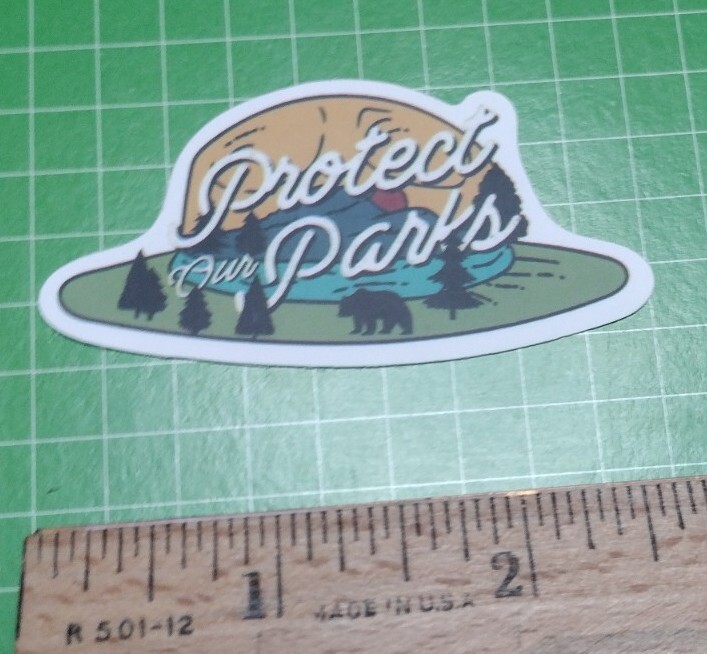 Protect our Parks Sticker Ranger Hat - Travel Tourist Scrapbook ...