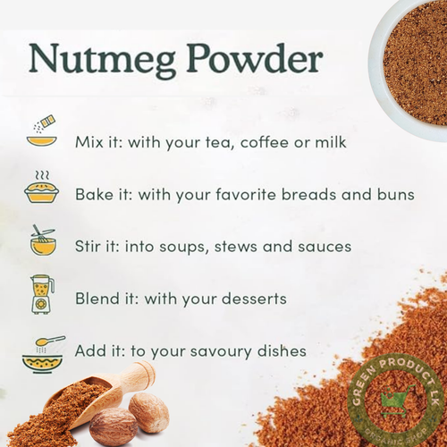 Nutmeg Ground Powder | 100% Organic | Jaiphal | Jaifal | Jatiphal ...
