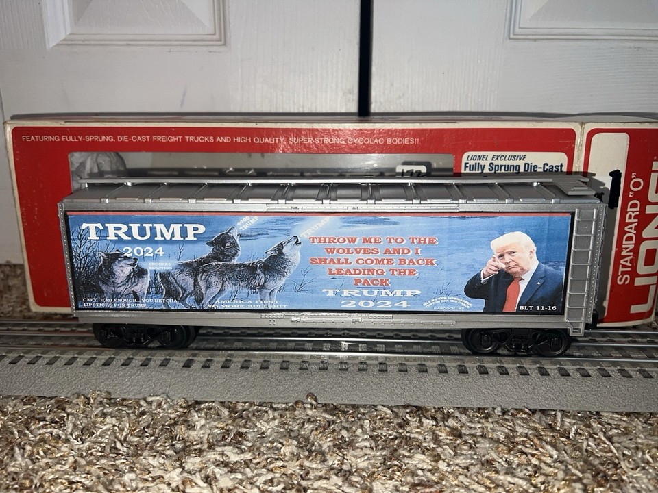 Lionel Electric Trains Donald Trump Standard O Boxcar (Custom) C-8 | eBay