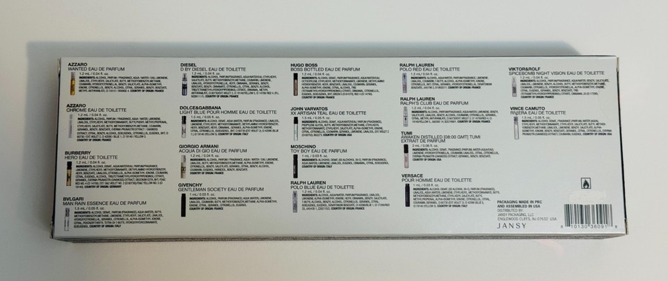 Limited 18-Pc. Favorite Scents Sampler Discovery Set For Him - Created ...