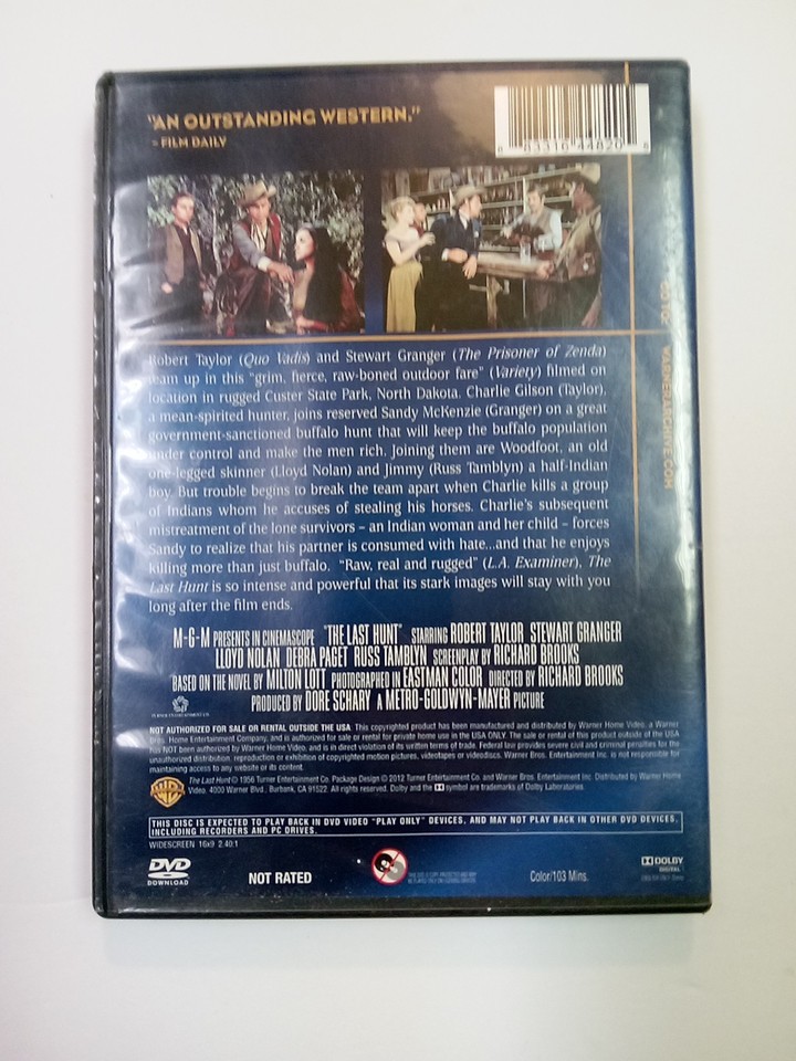 The Last Hunt DVD Robert Taylor, Stewart Granger | eBay