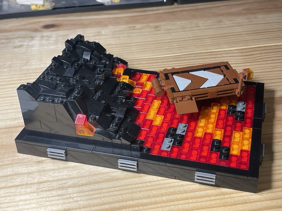 100% Lego Star Wars Duel On Mustafar MOC Custom build - Anakin VS Obi ...