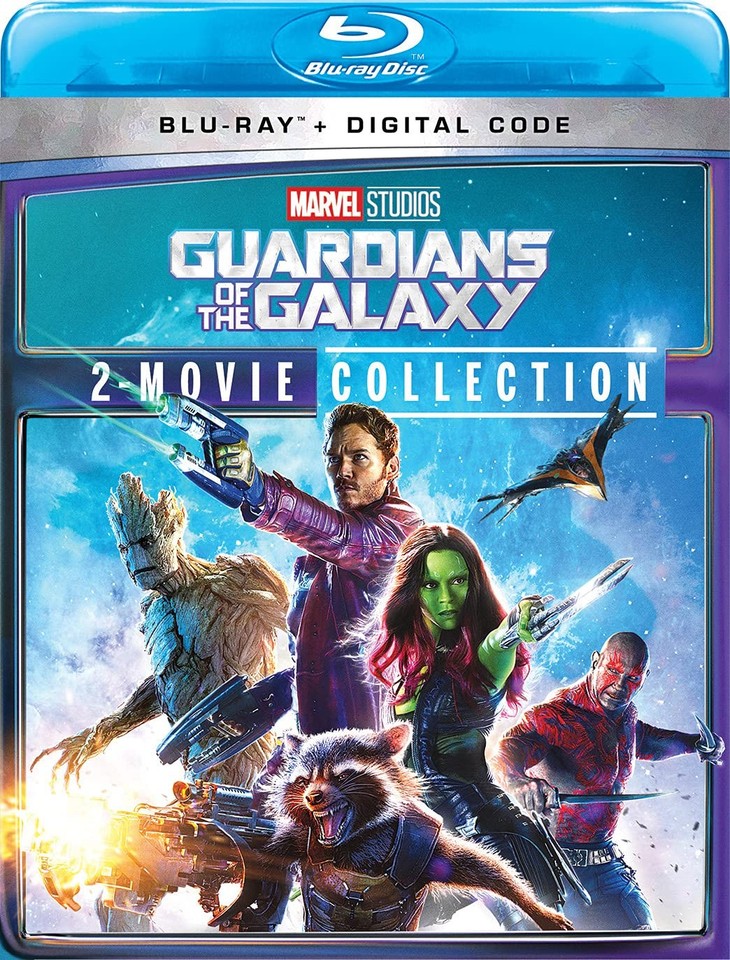 GUARDIANS OF THE GALAXY 2-MOVIE COLLECTION (Blu-ray) Chris Pratt Zoe ...