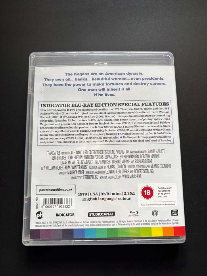 Winter Kills 1979 - Powerhouse Films Blu ray- NEW - John Huston | eBay UK