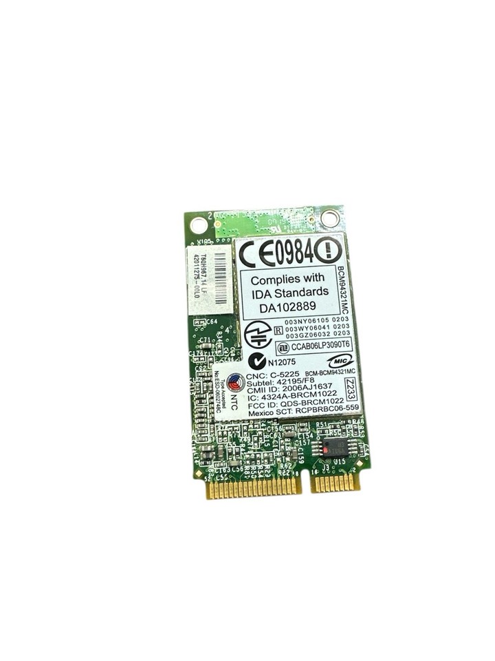 Dell Inspiron 1520 1501 1521 E1505 E1705 Genuine Wireless WIFI Card ...