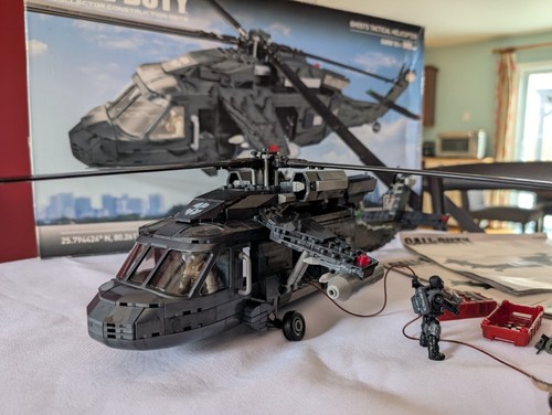 Mega Bloks Call Of Duty Ghost Tactical Helicopter Interlocking Blocks ...
