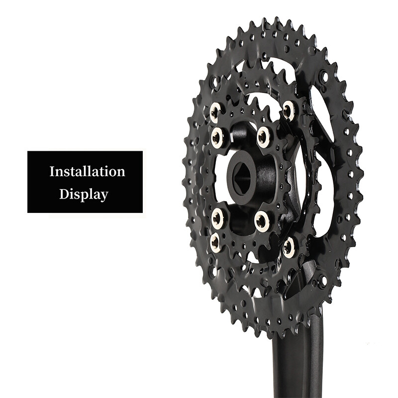 Crank Set 3x9 Speed 22/32/44T 170mm Square Hole Crank Arm Chainring fit ...