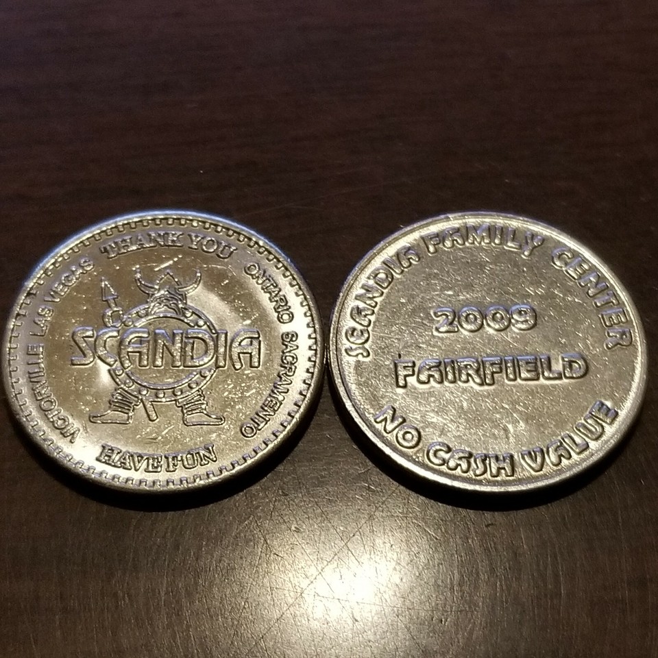 Scandia Family Fun Center Game Tokens - 50 Tokens: SIZE 23 mm | eBay