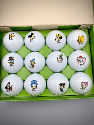 Vintage Disney Characters Acushnet 1 Dozen Golf Balls Original Box ...