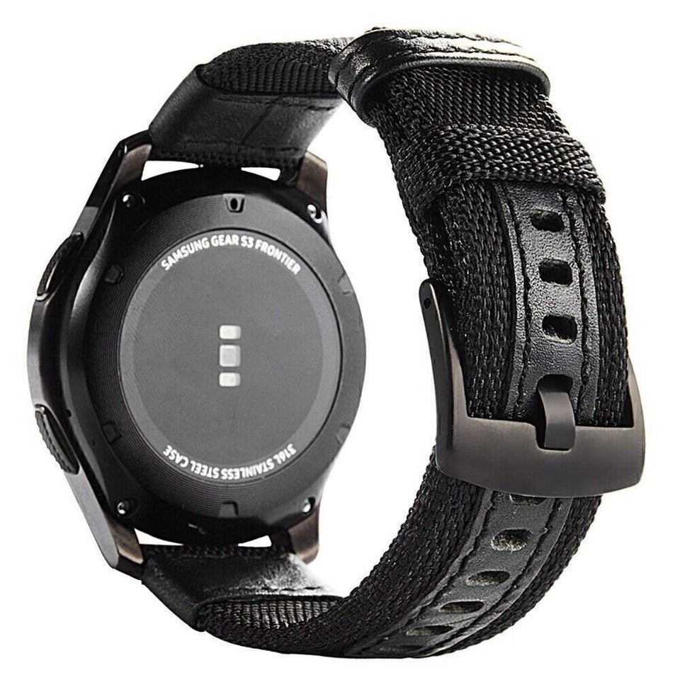 20MM 22MM Universal Quick Release Pin Leather Nylon Loop Watch Strap ...