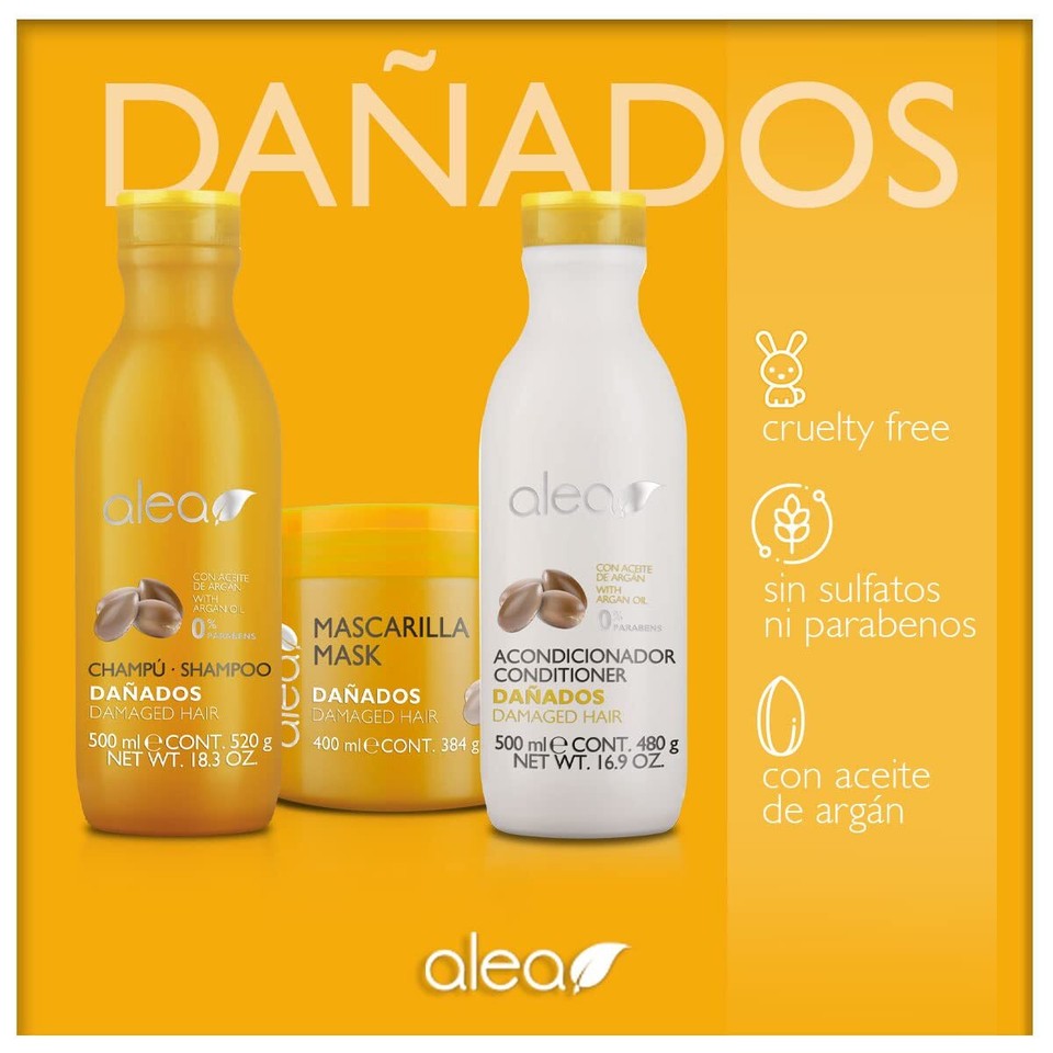 Alea Damaged Hair Shampoo with Argan Oil 18.3oz / 500ml | eBay