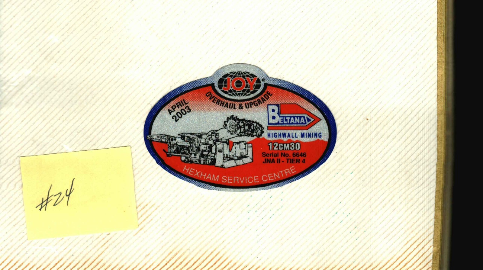 NICE AUSTRALIA JOY COAL MINING STICKER # 24 | eBay