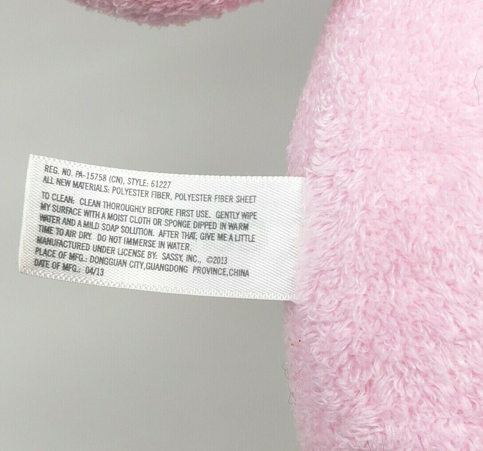 CARTER'S MY FIRST BABY BEAR PINK TEDDY STUFFED ANIMAL PLUSH TOY RATTLE ...