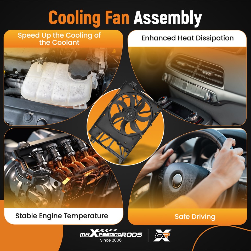 Radiator Cooling Fan Assembly for Toyota Avalon/Camry/Rav4 2018-2022 ...