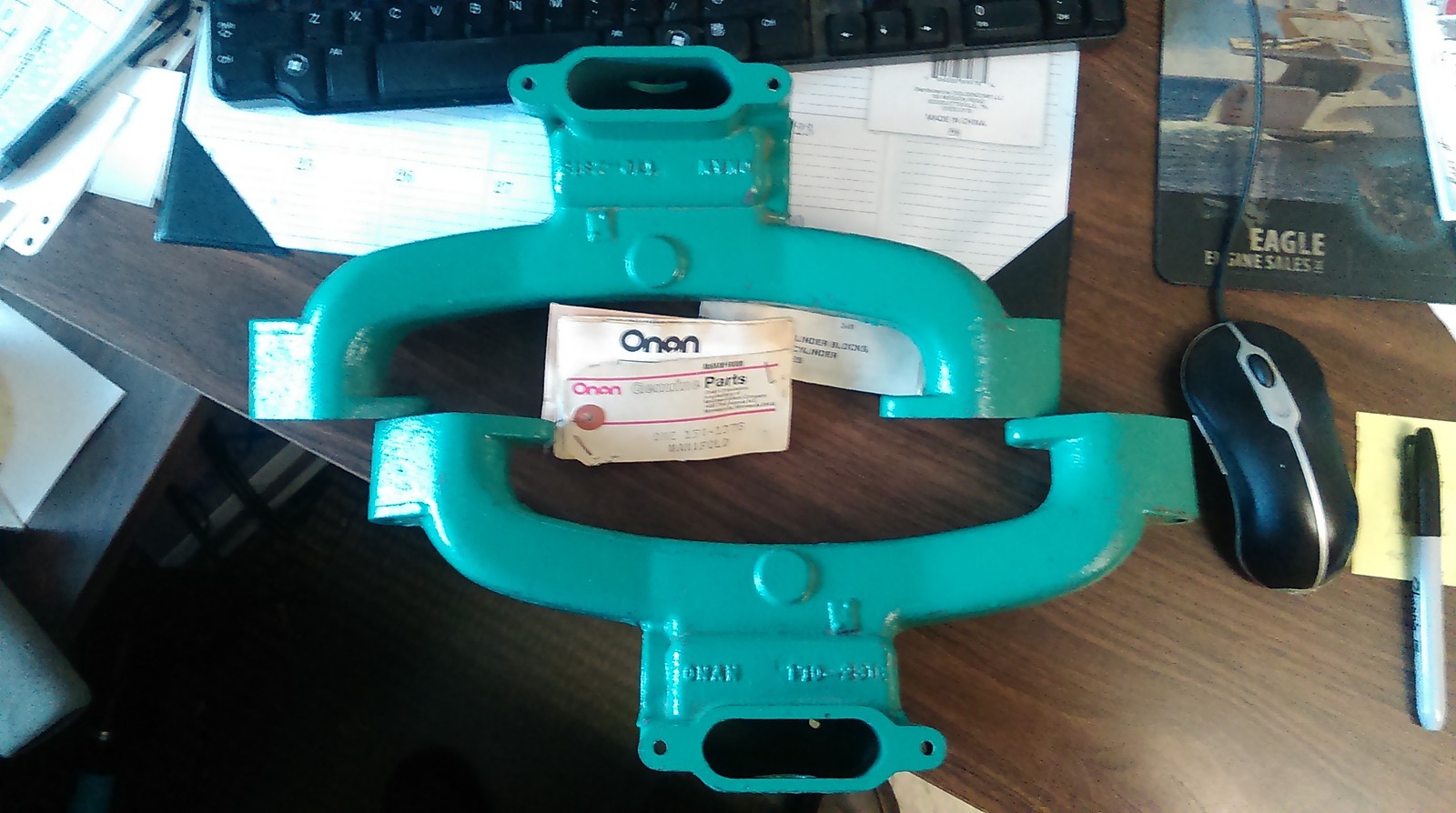 Onan Manifold, New Old Stock; Tag #15401376 cast # 170-2318 | eBay