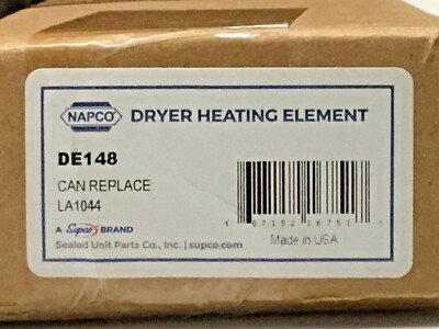 Genuine Napco Supco LA1044 Dryer Heating Element LA-1044 for Maytag ...